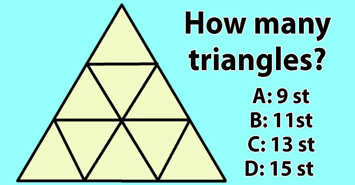 Most People Will Fail This Test But How Many Triangles Can You See In 